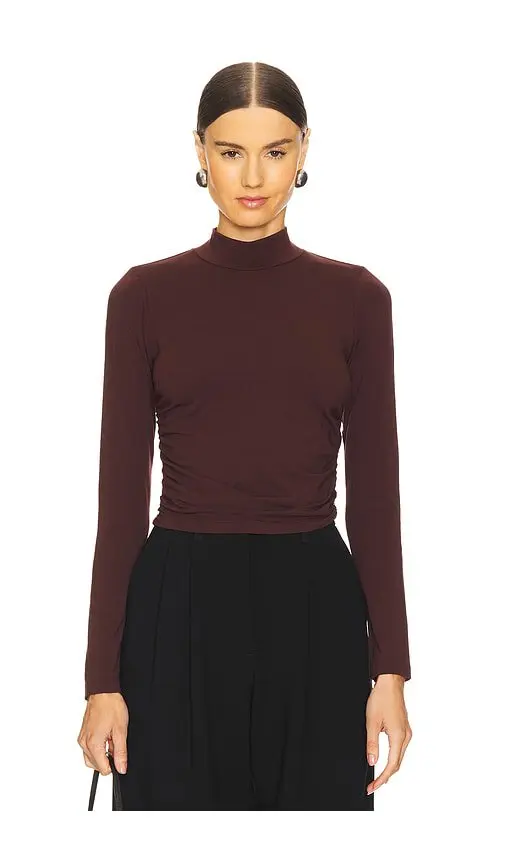 BOBI Long Sleeve Mockneck Top