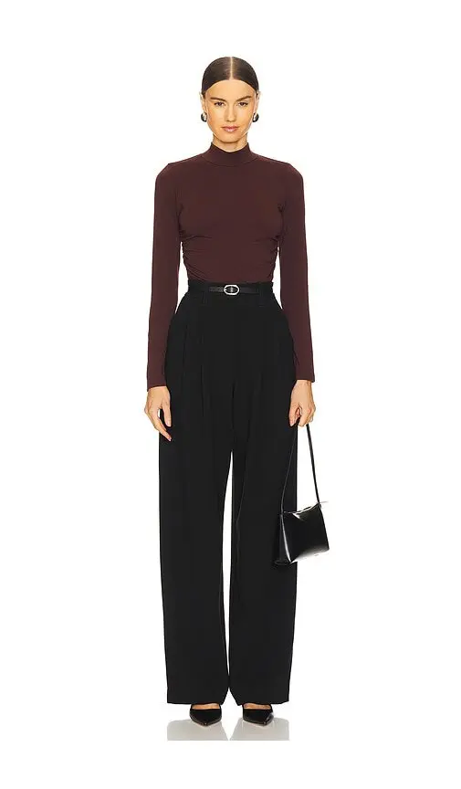 BOBI Long Sleeve Mockneck Top