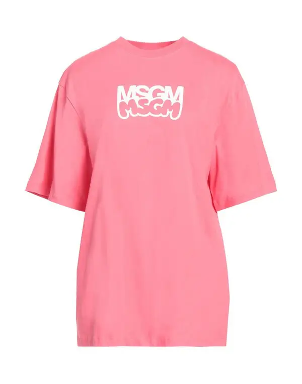 MSGM Printed Cotton T-shirt