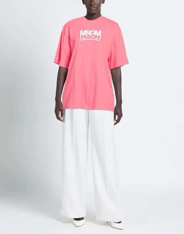 MSGM Printed Cotton T-shirt