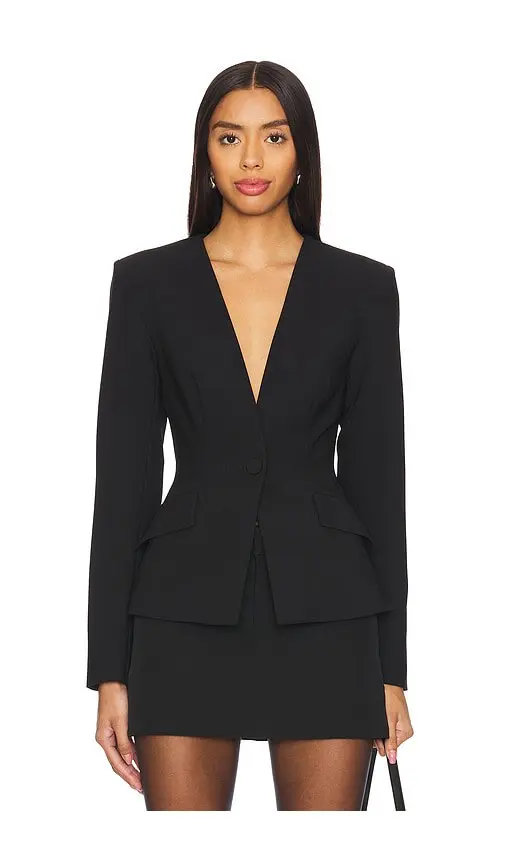 ALL THE WAYS Elizabeth Deep V Blazer