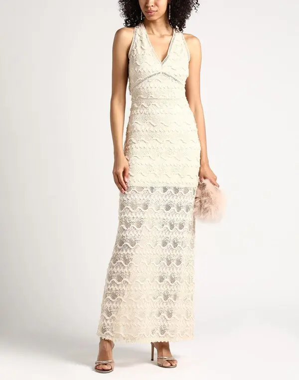 Guess Lace Maxi Dress In Beige - 54% Off | Editorialist
