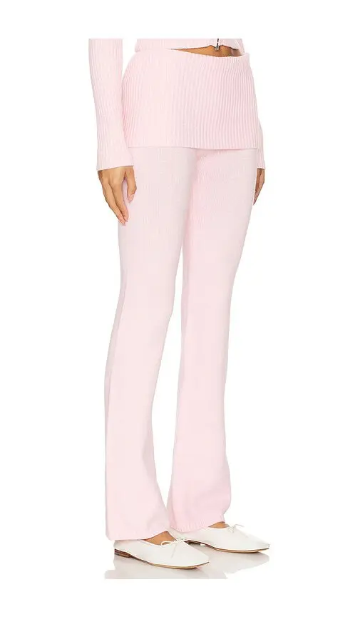 Frankies Bikinis Aimee Cloud Knit Pant - Cozy Pink
