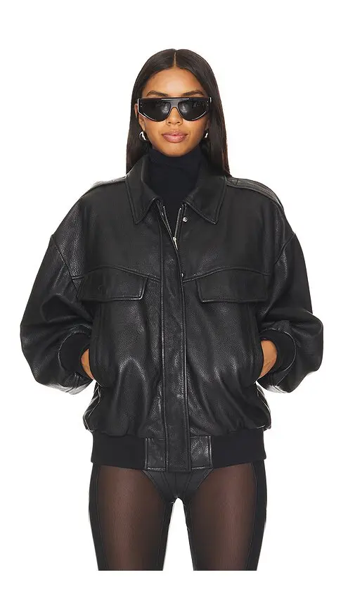 LAMARQUE Trevanna Leather Jacket - Black