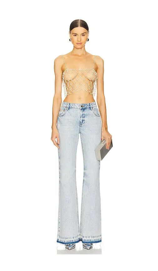 Bluebella Metallic Crop Cami With Detail