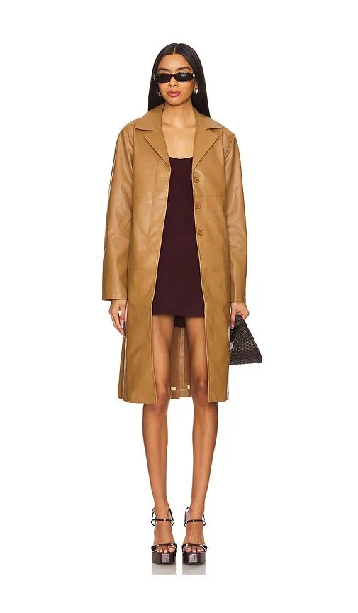 Superdown Viktoria Faux Leather Coat