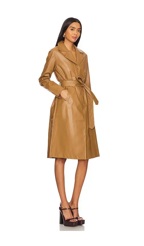 Superdown Viktoria Faux Leather Coat
