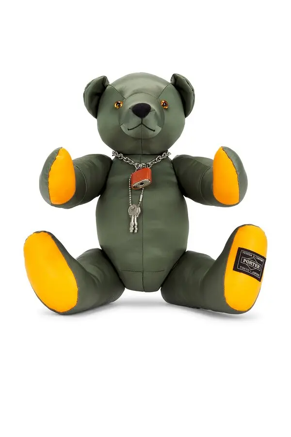 PORTER-YOSHIDA & CO Grizzly Bear With Original Padlock - Sage Green
