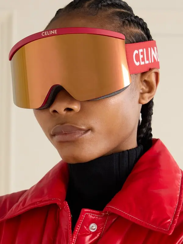 Celine Mirrored Ski Goggles