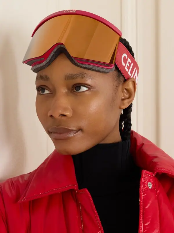 Celine Mirrored Ski Goggles
