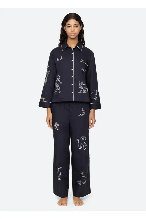 Sea Demi Pj Set - Black