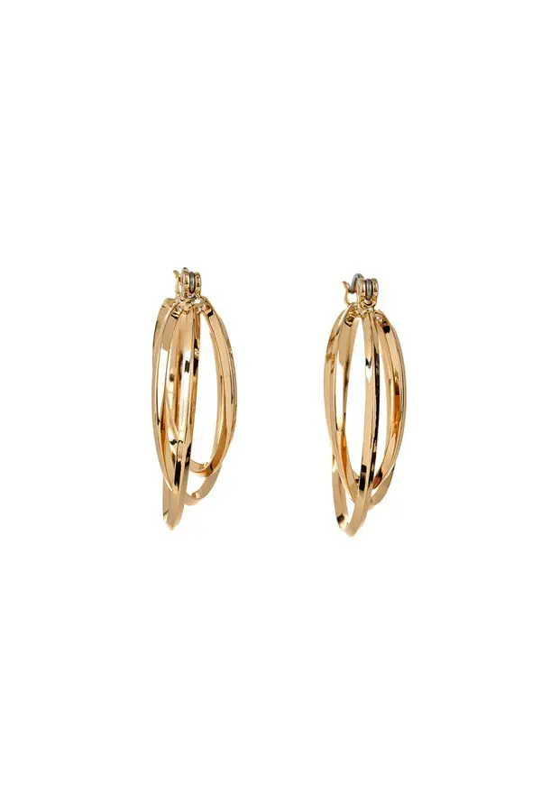 KENNETH JAY LANE Interlocking Hoop Pierced Earrings