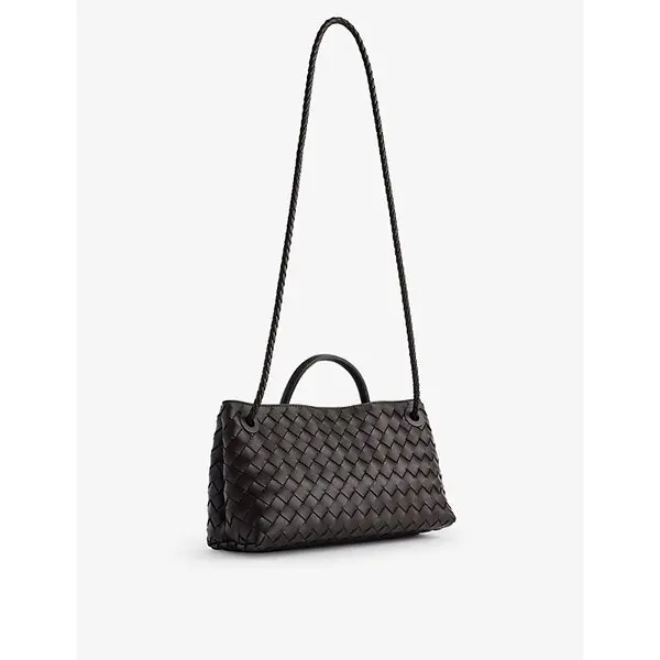 Bottega Veneta Andiamo Long Intrecciato-weave Leather Clutch