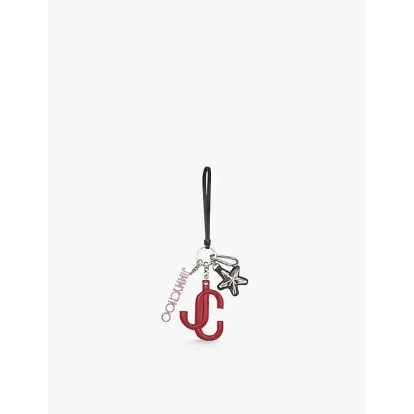 JIMMY CHOO Jc Multi Charm Metal Bag Charm - Red/candy Pink/black