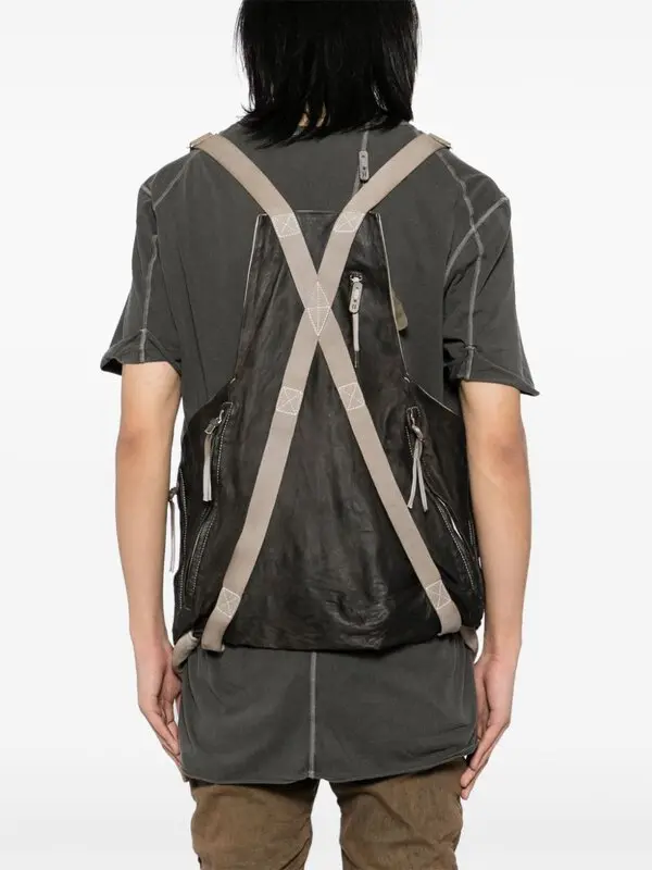 Boris Bidjan Saberi Panelled Buckled Gilet