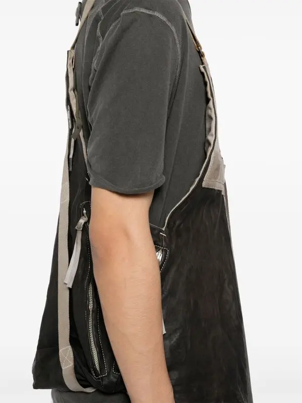Boris Bidjan Saberi Panelled Buckled Gilet