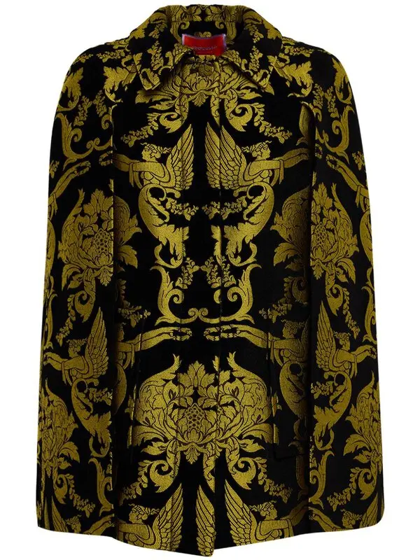 La DoubleJ Milano Mini Cape Coat - Black