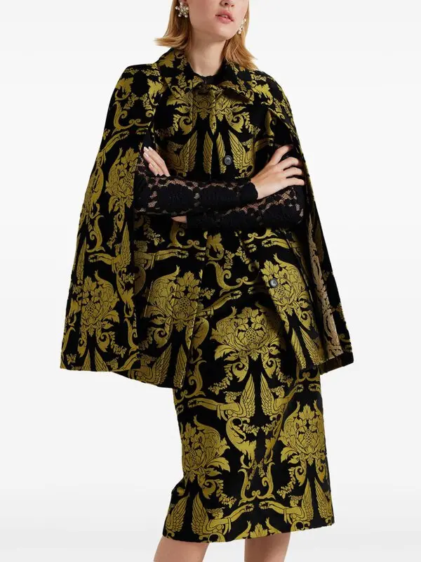 La DoubleJ Milano Mini Cape Coat - Black