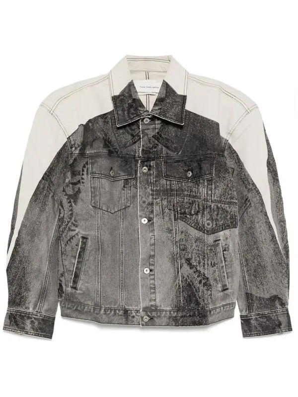 FENG CHEN WANG Denim Jacket - Grey
