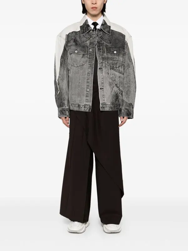 FENG CHEN WANG Denim Jacket - Grey