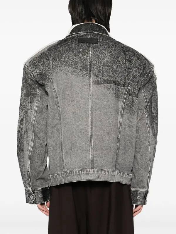 FENG CHEN WANG Denim Jacket - Grey