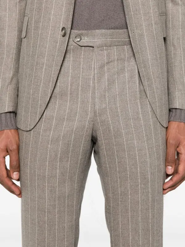 Tagliatore Pinstriped Suit - Grey