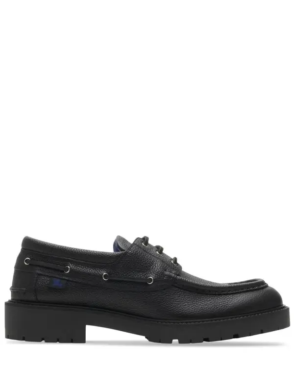 Burberry Raft Boat Shoes - Black