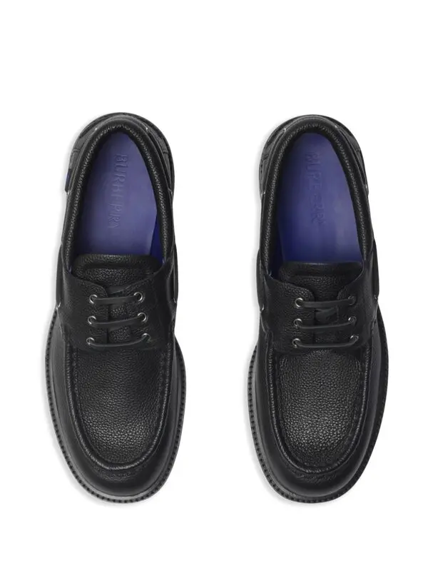 Burberry Raft Boat Shoes - Black