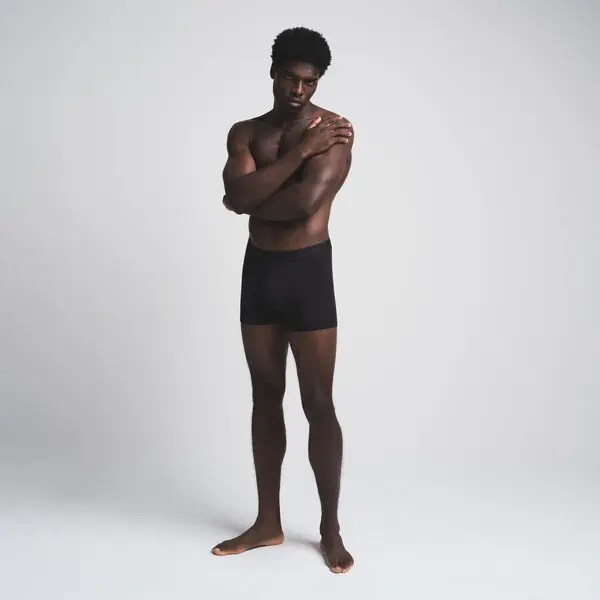 SKIMS 3" Boxer Brief 5 Pack | Black | | Stretch - Obsidian