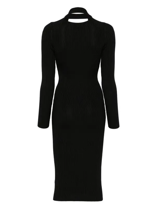 Coperni Ribbed Knit Midi Dress