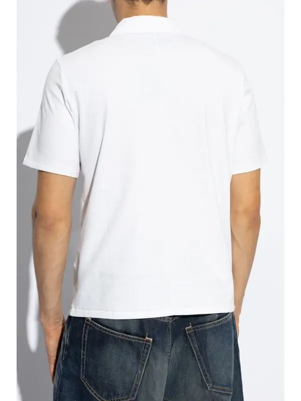 Rag & Bone Pima Cotton Polo Shirt - White