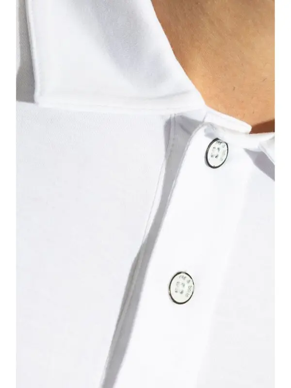Rag & Bone Pima Cotton Polo Shirt - White