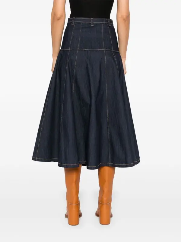 Cinq À Sept Veena Midi Skirt - Blue