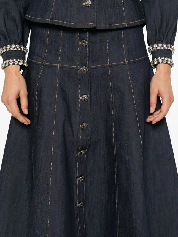 Cinq À Sept Veena Midi Skirt - Blue