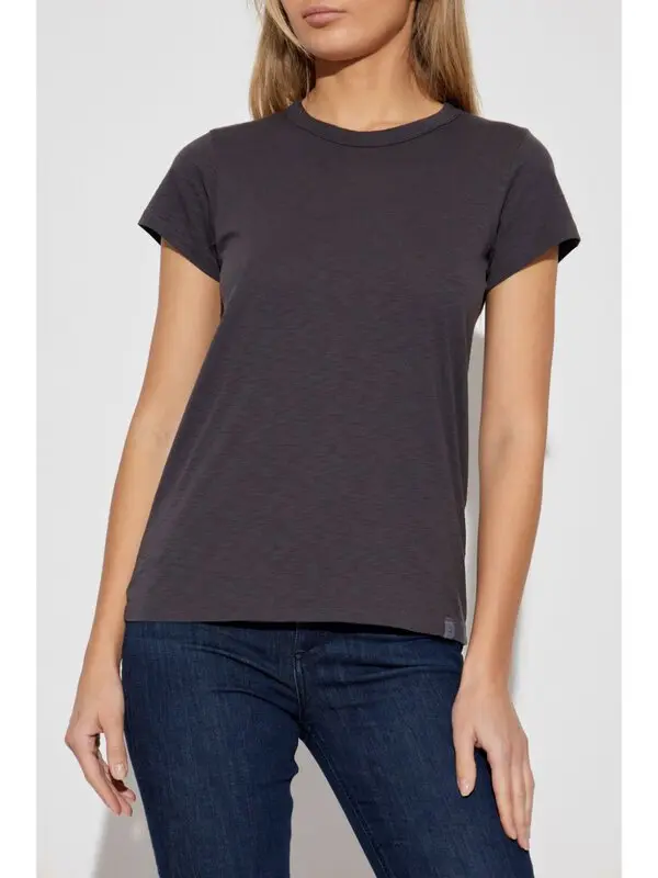 Rag & Bone Slub Crew-neck T-shirt - Grey
