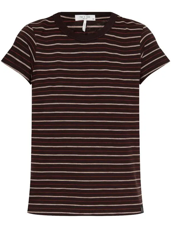 Rag & Bone Striped T-shirt - Brown