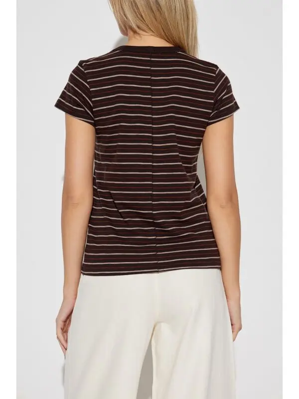 Rag & Bone Striped T-shirt - Brown