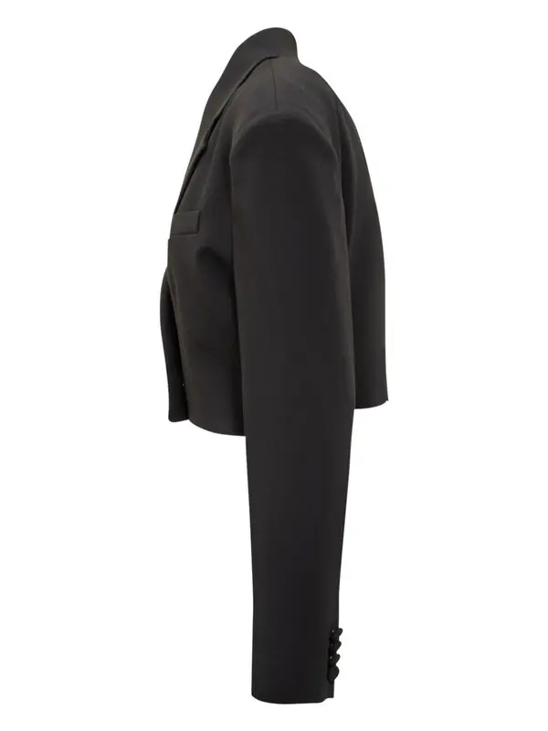 Giuseppe Di Morabito Cropped Blazer - Black
