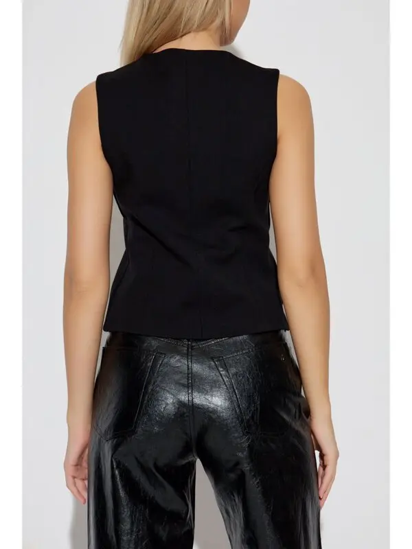 Rag & Bone Irina Ponte Waistcoat - Black