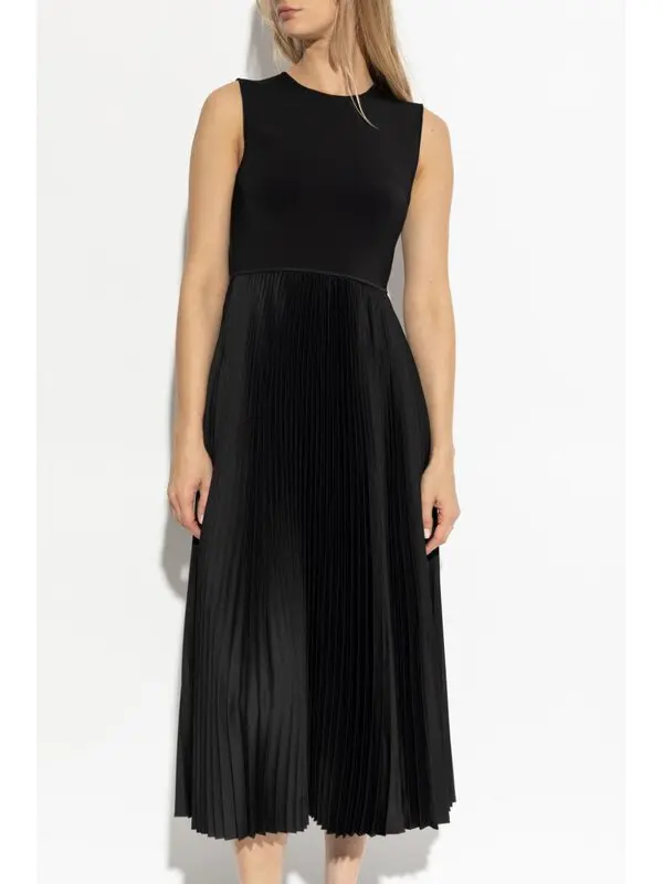 theory pleated sleeveless midi-dress Sleeveless Pleated Midi Dress (Women)