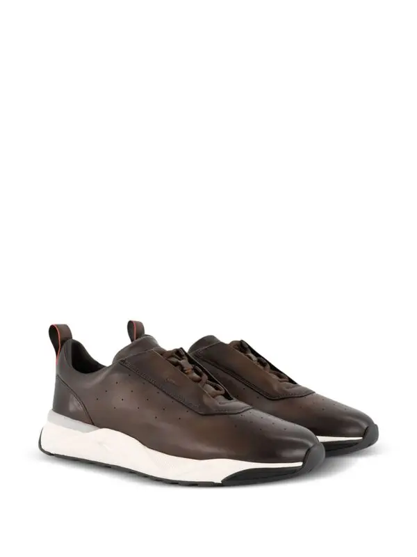 Santoni Leather Sneakers