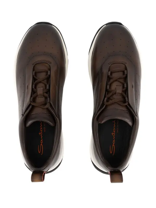 Santoni Leather Sneakers