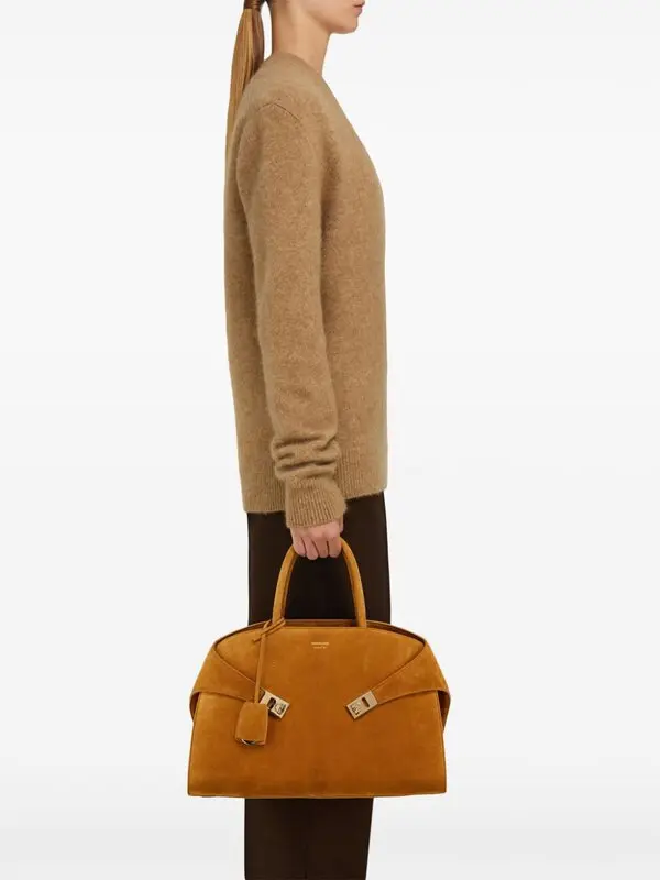 FERRAGAMO Medium Hug Tote Bag - Neutrals