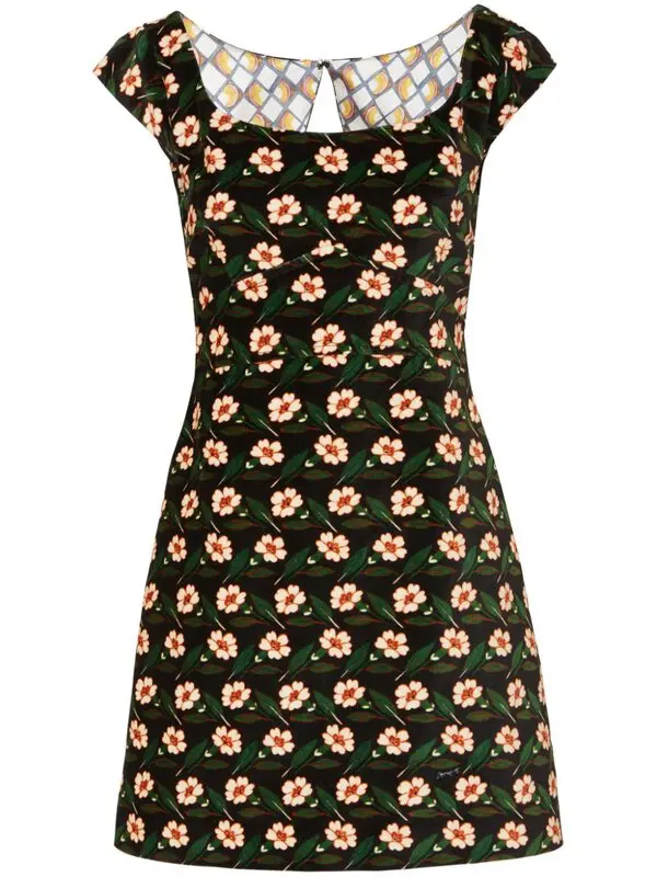 La DoubleJ Arabesque Mini Dress - Black