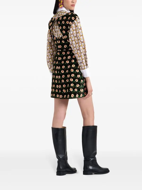 La DoubleJ Arabesque Mini Dress - Black