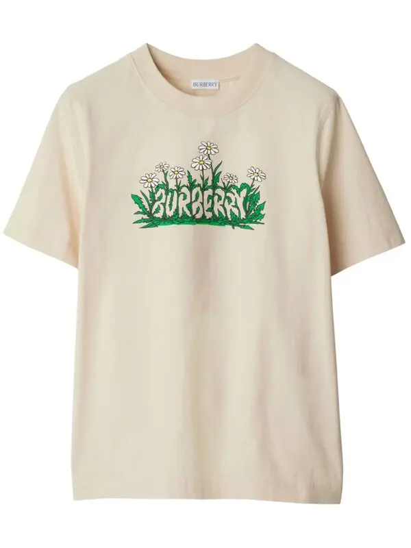 Burberry Daisy Logo Cotton T-shirt
