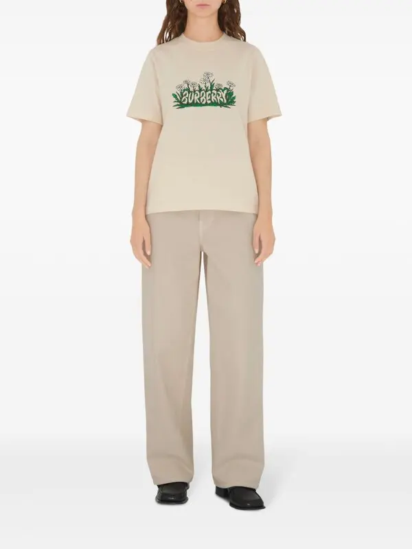 Burberry Daisy Logo Cotton T-shirt