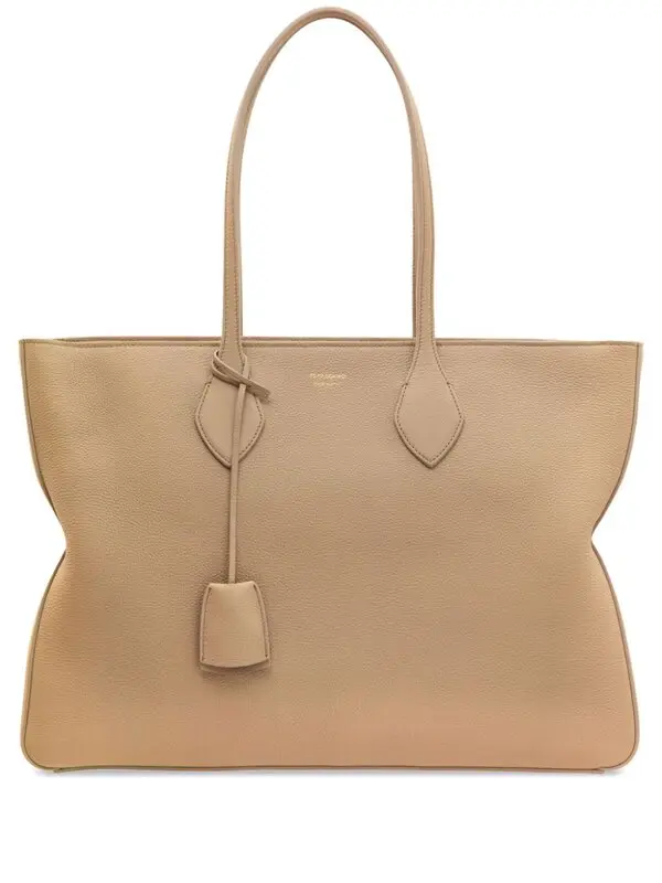 FERRAGAMO Medium Leather Tote Bag