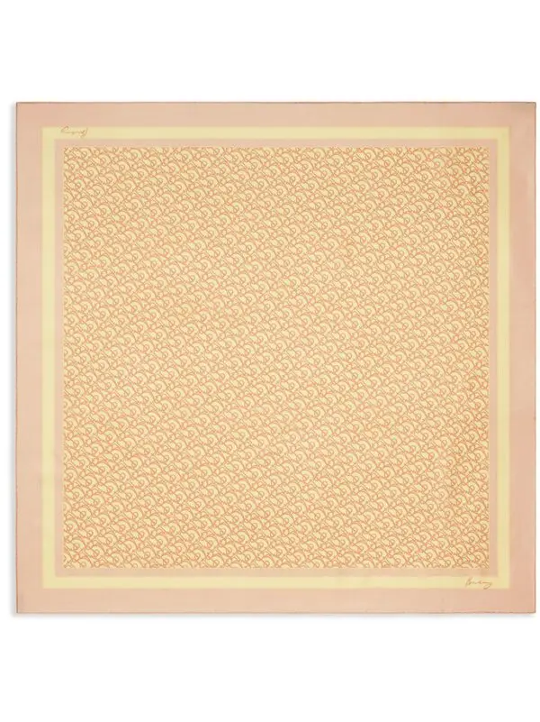 Burberry B Charm Silk Scarf - Pink