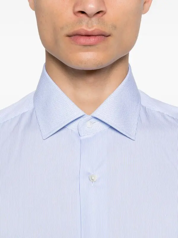 BARBA NAPOLI Striped Shirt - Blue